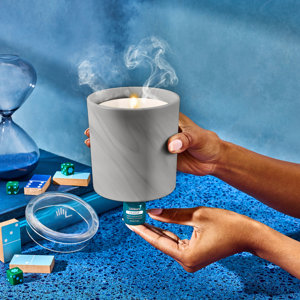 Lifelines Flameless Candle Diffuser - Marble | Wayfair